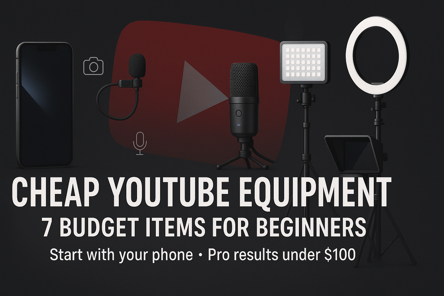 Cheap YouTube Equipment: 7 Budget Picks Under $100