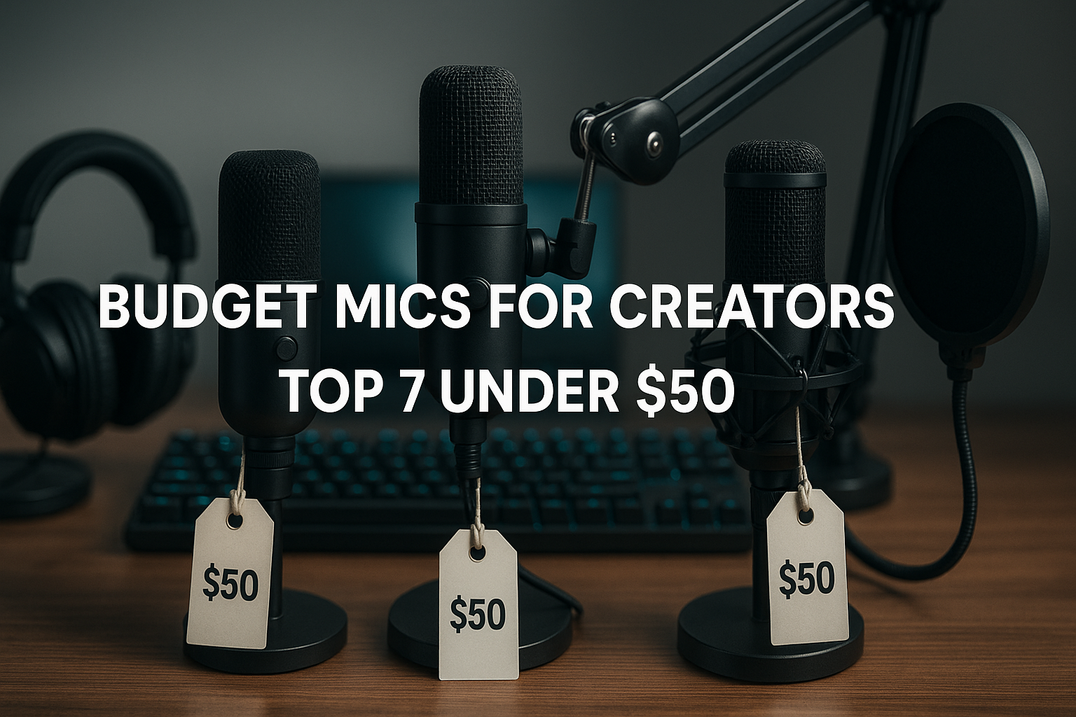 Budget Mics For Creators: Top 7 Under $50 (2026 Reviews) March 6, 2026