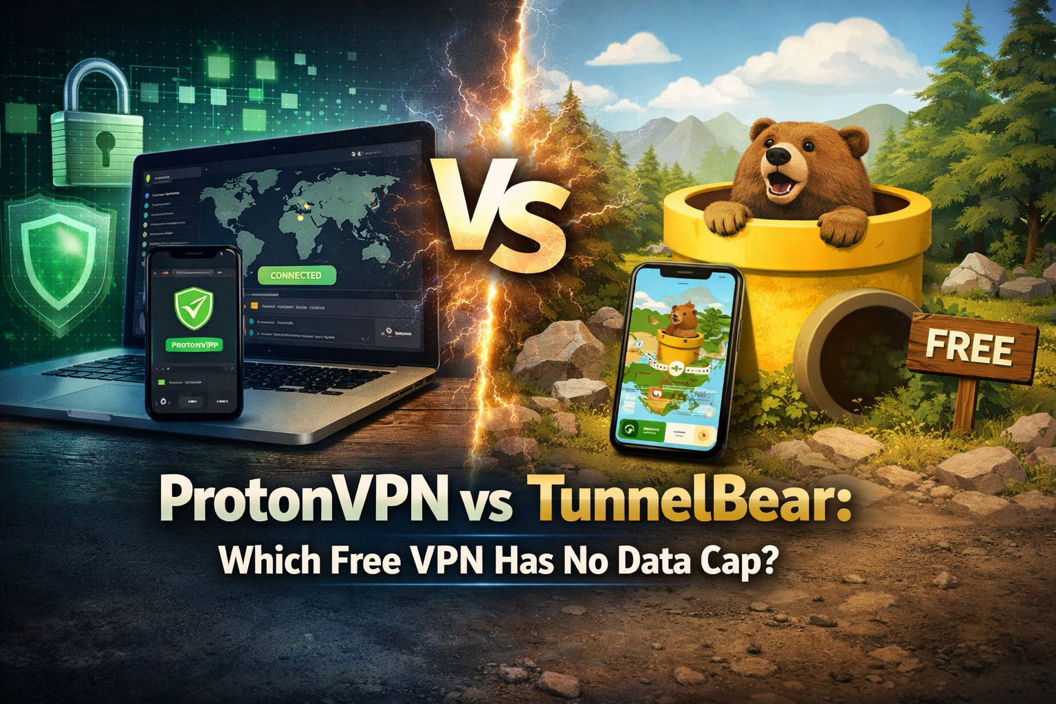 ProtonVPN Vs TunnelBear: Best Free VPN In 2026?